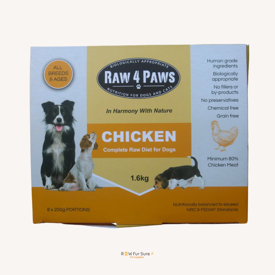 Raw4Paws DOG Rolls Chicken 8x200g | Raw Fur Sure Pet Supplies